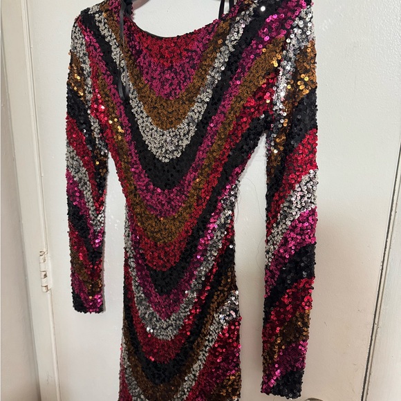 Dresses | Multicolor Sequin Backless Dress | Poshmark